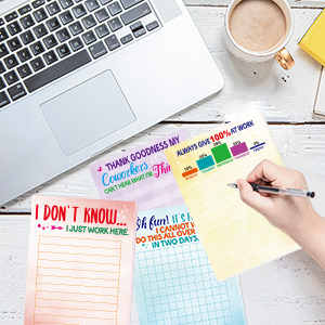 Amazon.com : Fancy Land Funny Notepads with Sayings Novelty Memo Pads ...