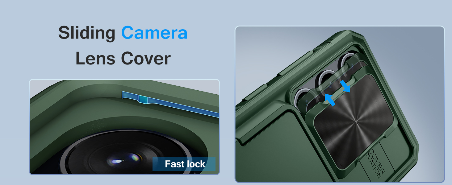 Amazon.com: ATATOO Samsung Galaxy S24 Case with Card Holder (Store 4-5 Cards) & Slide Camera ...