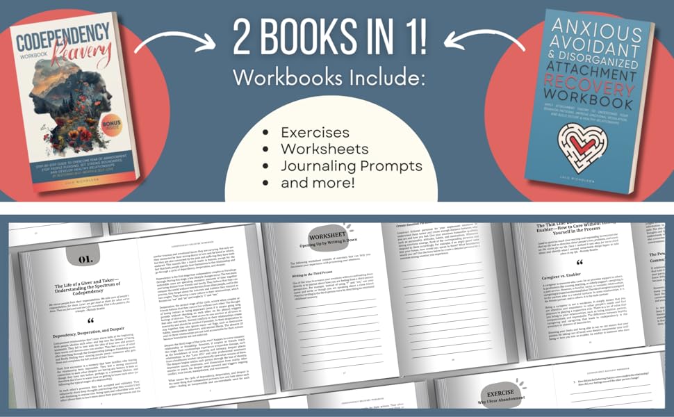 Codependency and Insecure Attachment Recovery Workbook 2-in-1: Break Destructive Patterns ...
