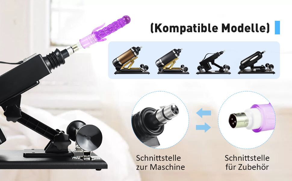 iKenmu Fickmaschine Dildo Zubehör für Sexmaschine Automatische Masturbatoren Sexspielzeug für ...