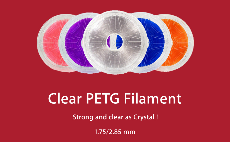 Amazon.co.jp: LeoPlas PETG フィラメント 1.75mm 透明 PETG フィラメント 1kg 3D 印刷用品プリンター材料用 (透明なピンク) : 産業・研究開発用品