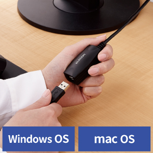 Amazon.co.jp: エレコム USB 延長ケーブル USB2.0 5m 最大連結数3本 USB-A & USB-A エクステンダーケーブル [最大20mまで延長可能] ブラック ...