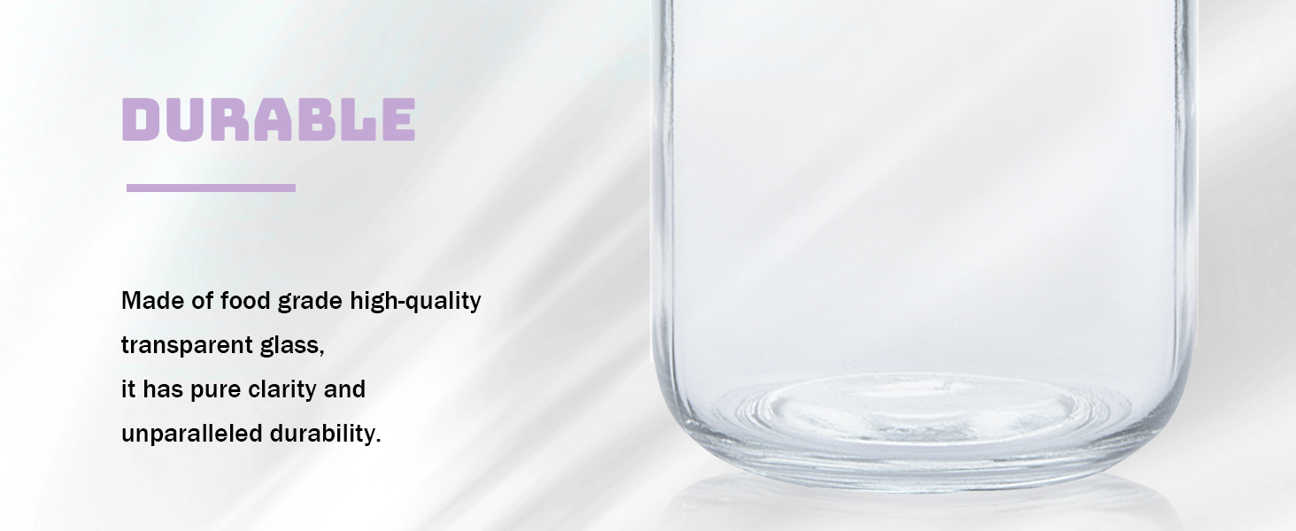 Amazon.com: MR.KIANGCI 6 Pack Overnight Oats Containers with Lids, Glass Jar Mason Jars 16 OZ ...