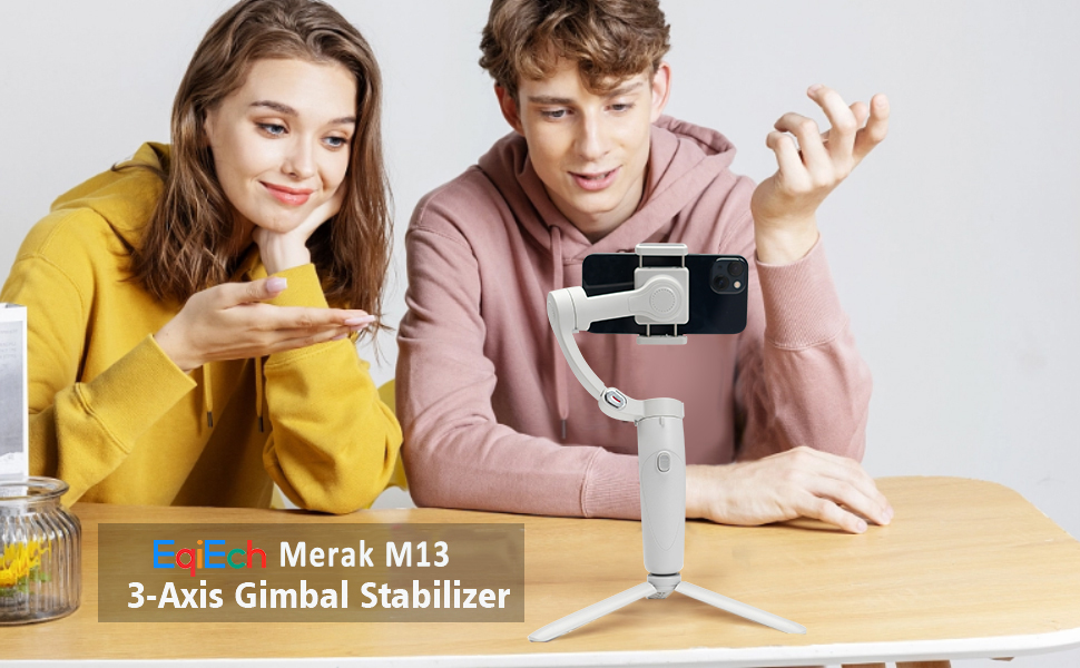 Gimbal stabilizer for Smartphone, M1 Handheld Foldable 3-Axis Gimbal ...