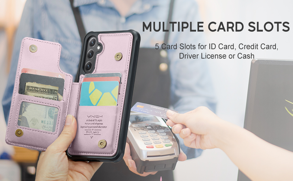 Amazon.com: Vinich for Samsung Galaxy S24 Plus Wallet Case with Card Holder, RFID Blocking ...