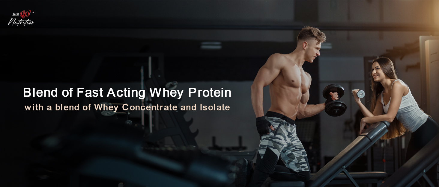 JUST GO NUTRITION Beginner whey protein(15 servings) Faster Muscle Recovery & Improved Strength ...