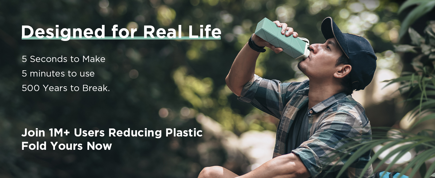 Amazon.com: Mefold POMKAKA Collapsible Water Bottles 24.3oz(720ml), 2nd Generation Leakproof BPA ...