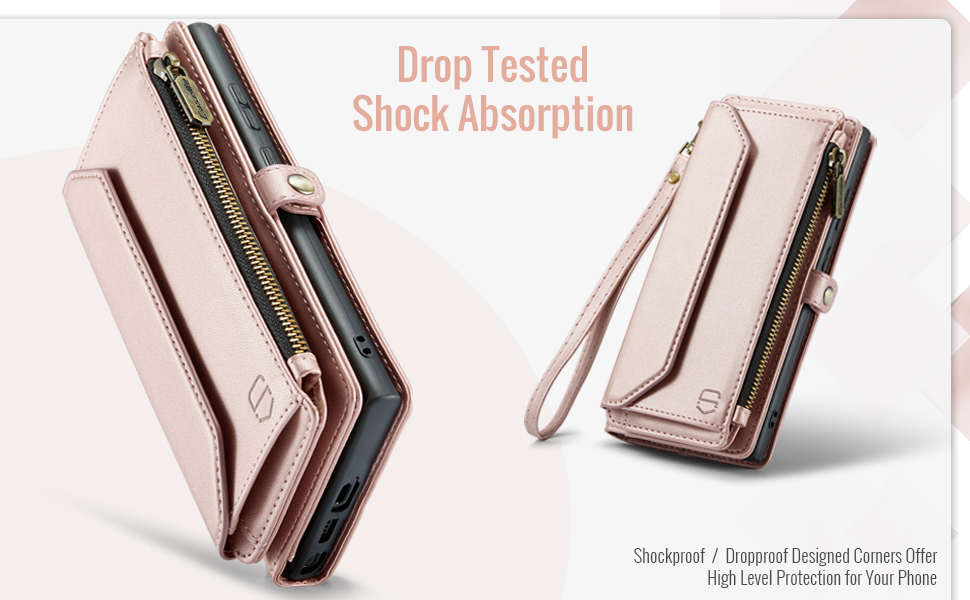 Amazon.com: Strapurs Wallet Case Compatible with Samsung Galaxy S24 Ultra 5G RFID Blocking 10 ...