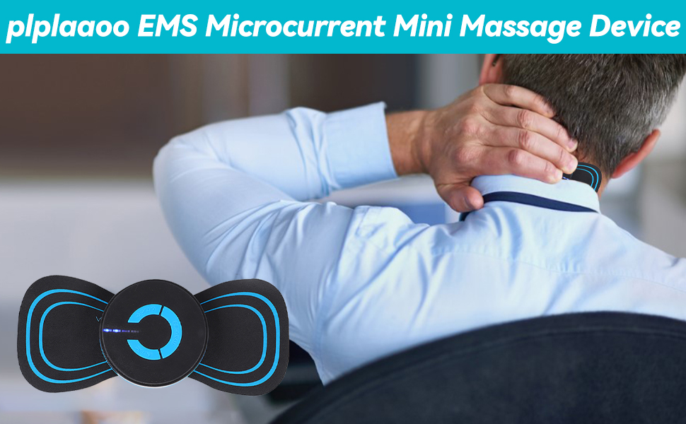 Mini appareil de massage à micro-courant EMS, mini masseur de cou, masseur corporel, tapis de ...