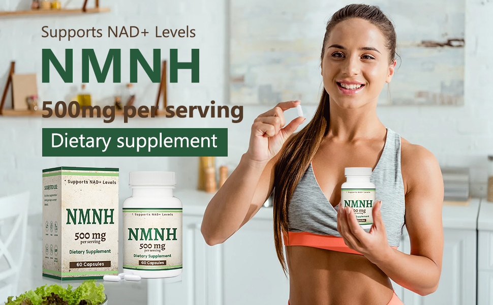 Amazon.com: NMNH (NMN Supplement) (Dihydronicotinamide Mononucleotide) 500mg Per Serving, 60 ...