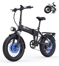 Amazon.com : YVY Folding Electric Bike for Adults 20"/26" Fat Tire Foldable ebikes 1000/2000W ...