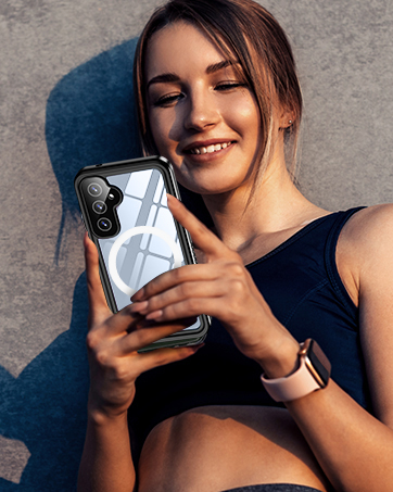 Amazon.com: Oterkin Waterproof Case for Samsung Galaxy S24 FE Case Compatible with MagSafe,Full ...