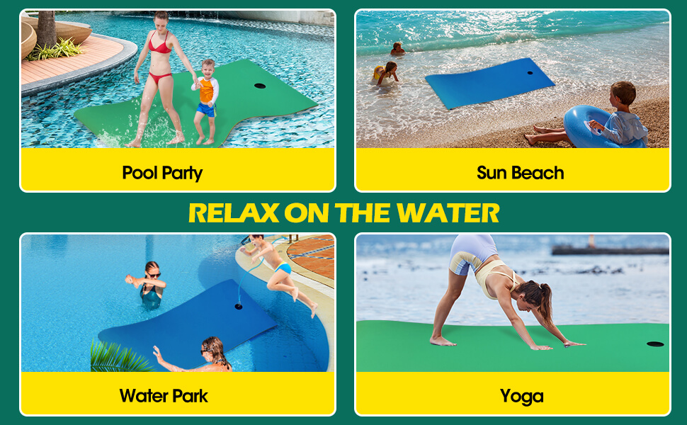 Amazon.com: 3' X 7' Floating Mat for Lake, Tear-Resistant Foam Floating ...