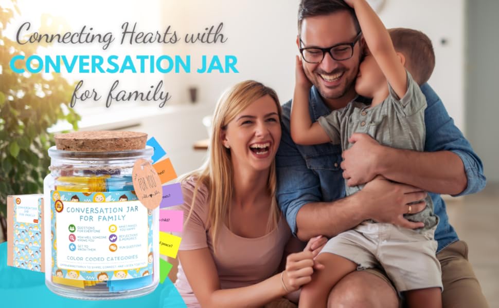 Amazon.com: Family Conversation Cards in Jar, 150 Fun & Deep ...