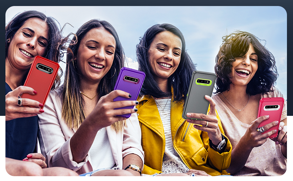 Amazon.com: LeYi Compatible for Samsung Galaxy S10 Case【Not Fit S10E/ S10 Plus/ S10 Lite】3-in-1 ...