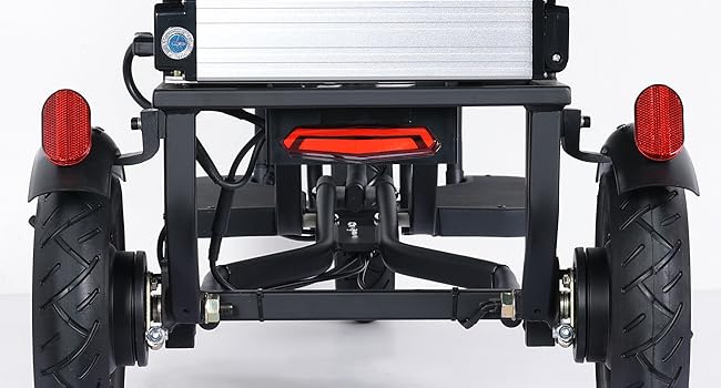 Amazon.com: TopMate ES10 3 Wheel Electric Scooter Lightweight Folding Powered Mobility Scooter ...