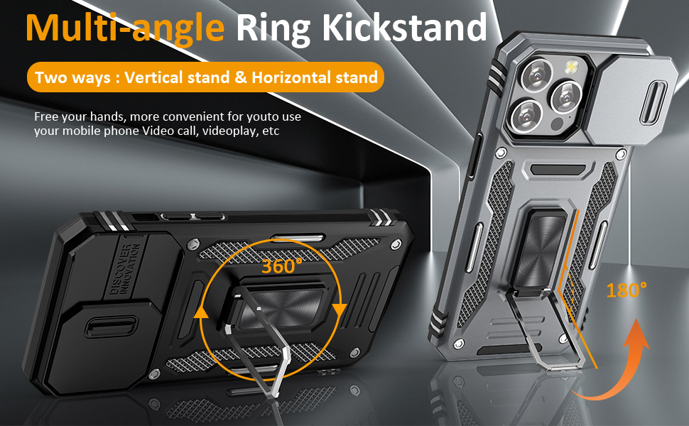 Amazon.com: SEFING Phone Case for 16 Pro Max iPhone Case with Kickstand Ring Holder, with Camera ...