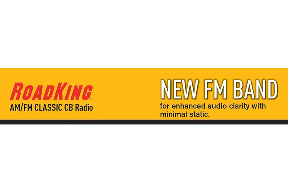 Amazon.com: RoadKing RKCBFM Dual-Mode AM/FM CB Radio for Truckers Full 40 Channels Pro Emergency ...