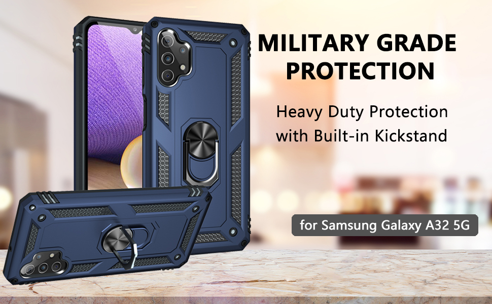 Amazon.com: Dionsibei Military Grade Drop Impact for Samsung Galaxy A32 5G Case Galaxy A32 5G ...