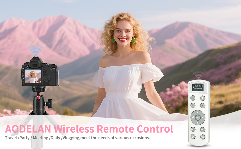 Amazon.com: Rechargeable Shutter Release for Nikon AODELAN Wireless Camera Remote Control ...