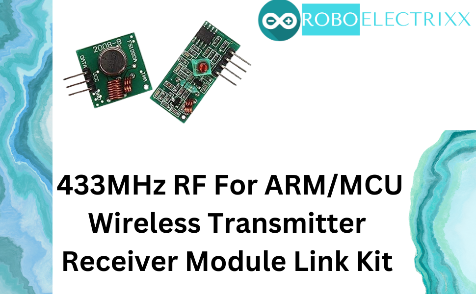 RoboElectrixx 433MHz RF For ARM/MCU Wireless Transmitter Receiver ...