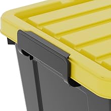 Amazon.com - Cetomo 16Qt*4 Durabilt Flip Lid Stackable Heavy Duty Tough ...