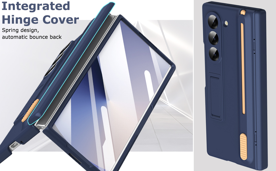 Amazon.com: NINKI for Samsung Z Fold 4 Case with S Pen Holder & Stylus and Hidden Kickstand ...