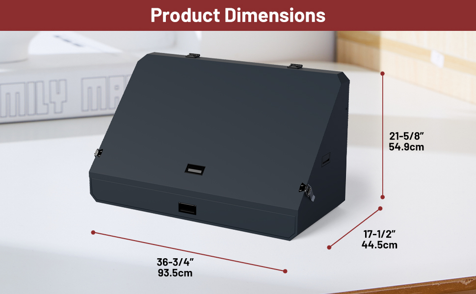 Hymula Portable Triangle Toolbox, 16-Gauge Construction, Multi-Tier ...