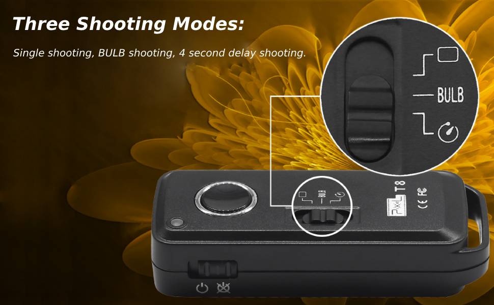 Amazon.com : Wireless Shutter Release Remote for Nikon, T8 Camera Remote Shutter Release Cable ...