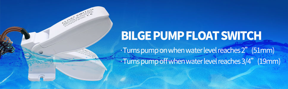 Amazon.com: HUIXHAO Bilge Pump Switch - Automatic Bilge Pump Float Switch ，Float Switch DC 12V ...