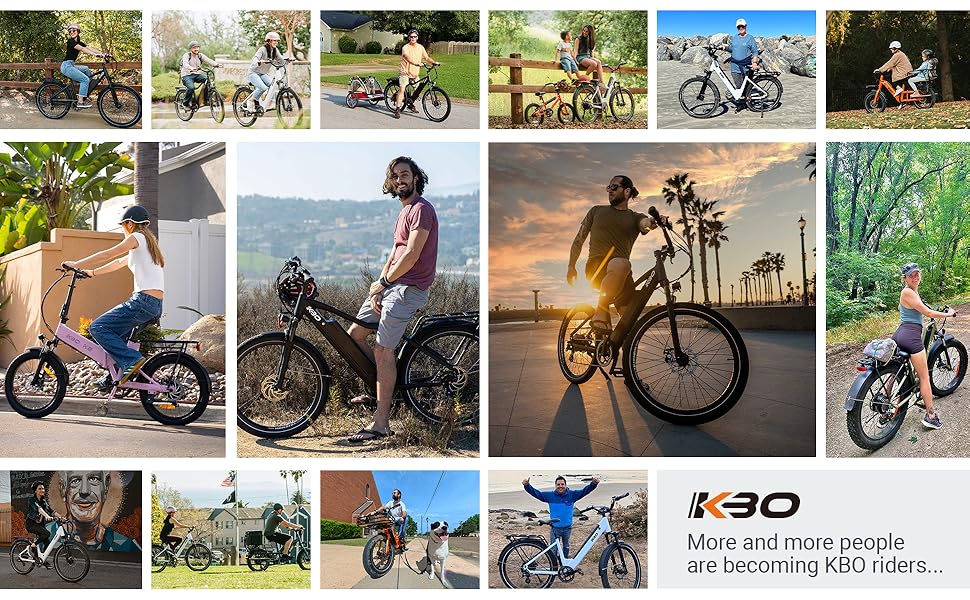 Amazon.com : KBO K2 Folding Electric Bike 500W, 5 Colors K Series E Bike, Up to 45 Miles Range ...