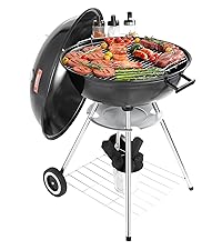 Amazon.com: VEVOR Portable Charcoal Grill 23 inch, Small Barbecue Grills Folding BBQ Grills ...