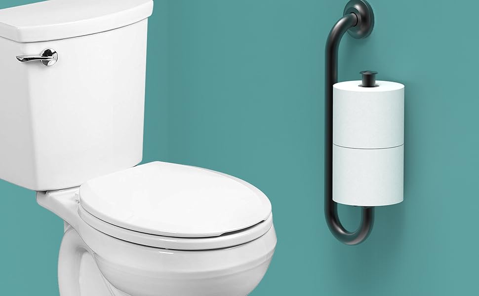 Amazon.com: Multi-Functional Toilet Paper Holder with Heavy Duty ...