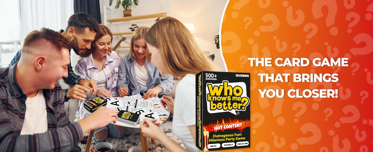 Amazon.com: QUOKKA Who Knows Me Better? - Classic Edition - 95 Cards ...