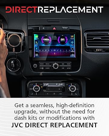 Amazon.com: JVC KW-M590BT Single Din/Double Din Car Stereo (50W x 4-Ch), L-Shaped Chassis Fits ...