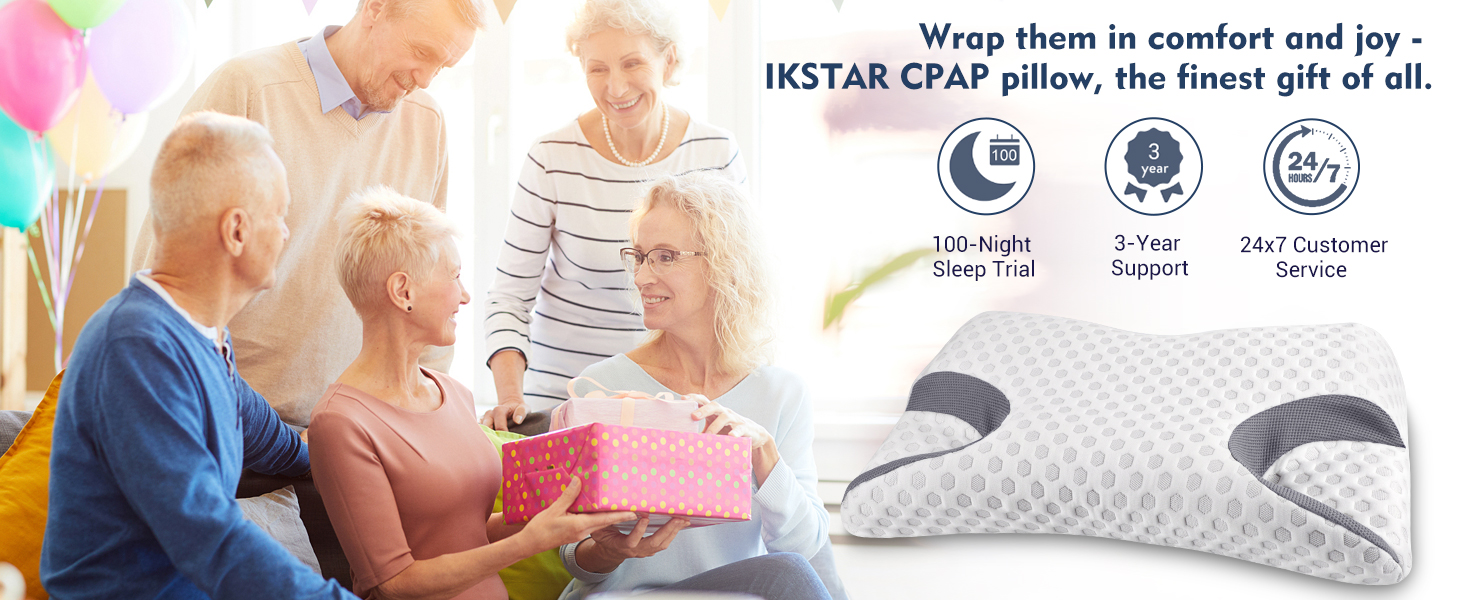 Amazon.com: IKSTAR CPAP Pillow for Side Sleeper, Sleep Apnea Pillow for Sleeping, CPAP Nasal ...