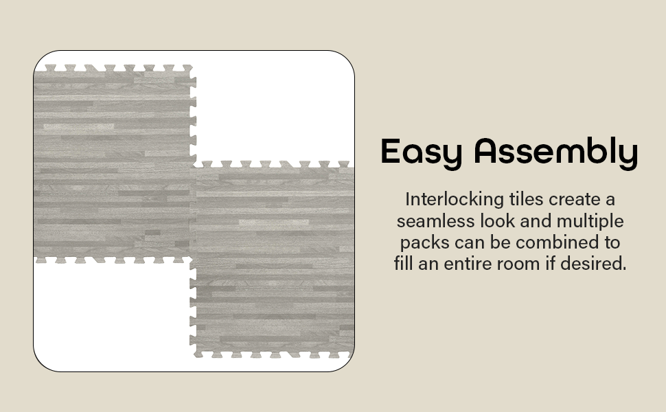 Amazon.com: 24-Inch Interlocking Anti-Fatigue Foam Floor Tiles, 4 Tiles ...