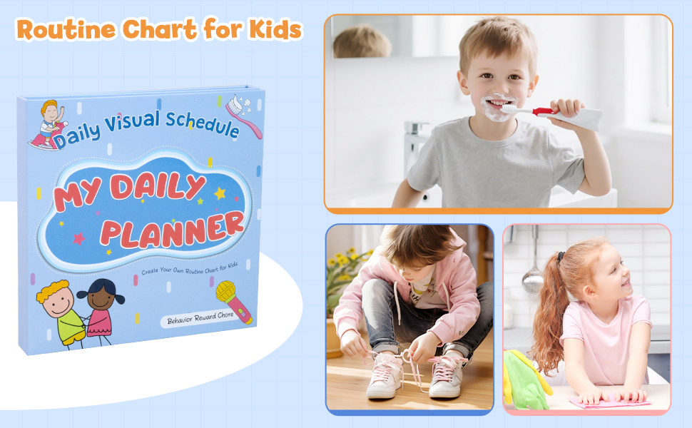 Amazon.com : Magnetic Visual Schedule for Kids, Kids Chore Chart Cards ...