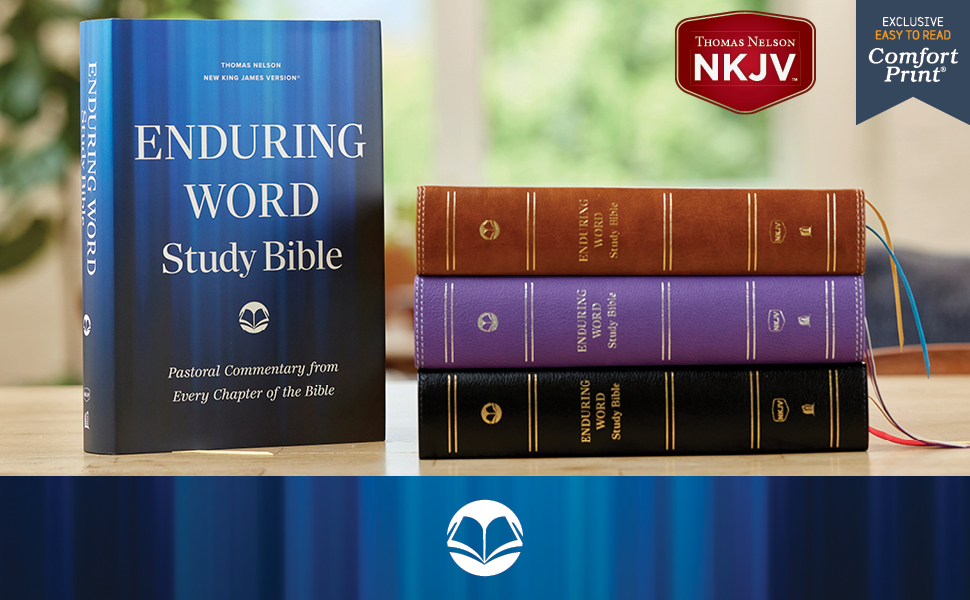 Enduring Word Study Bible: Pastoral Commentary from Every Chapter of the Bible (NKJV, Black ...