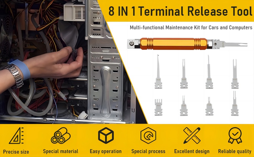 Amazon.com: Terminal Removal Tool - Double Head Detachable Electrical ...