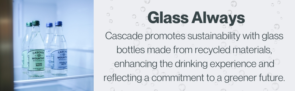 Amazon.com: Cascade Mountain Sparkling Mineral Water in Glass Bottles | 12oz (12 Pack) | 7.7 pH ...