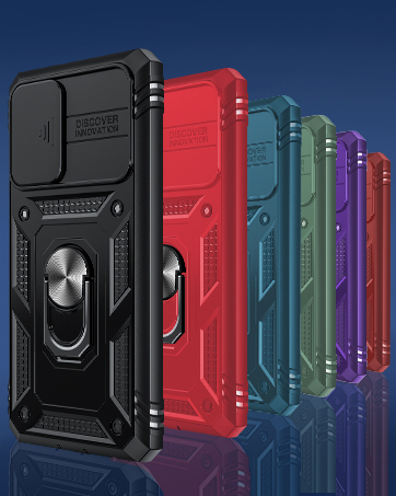 LeYi for Samsung Galaxy A52 5G/A52S Case with Slide Camera Cover and 2 Tempered Glass Screen ...