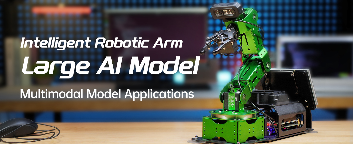 Amazon.com: HIWONDER ROS2 ROS1 ChatGPT Robotic Arm 6DOF Flexible AI Model Smart Programming ...