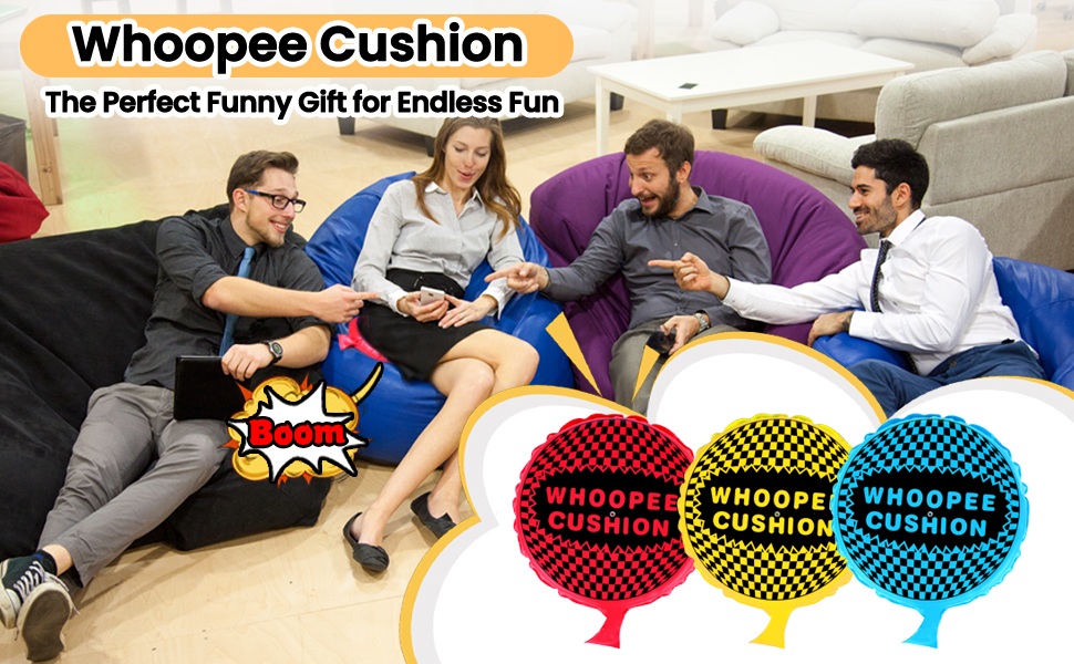 Amazon.com: Whoopee Cushion, 9" Whoopie Cushion Fart Toy, Self Inflating Woopie Cushion for Kids ...