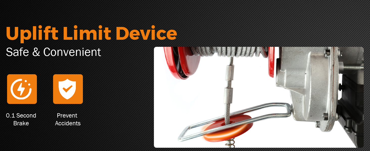 BEAMNOVA Electric Hoist with Upgraded Hanging Bracket Hook 1543lbs 110 ...