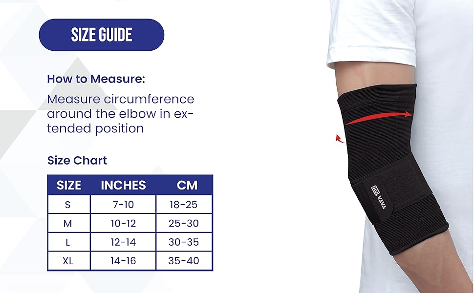 Buy 1MG Tata Elbow Support| Elbow Brace for Relief from Inflammation and Stiffness in the ...