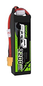 Amazon.com: OVONIC 3S Lipo Battery 25C 2200mAh 11.1V Lipo Battery with XT60 Connector for RC ...