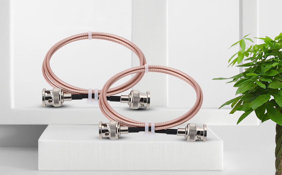 Amazon.com: BLTIATLE 50 Ohm BNC Cable 1FT 2 Pack BNC Male to Male Connector Cable RG316 Coaxial ...