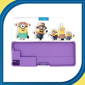 D2C Minion Scrapbook Cartoon Stickers - Pack of 24 Glitter Finish ...