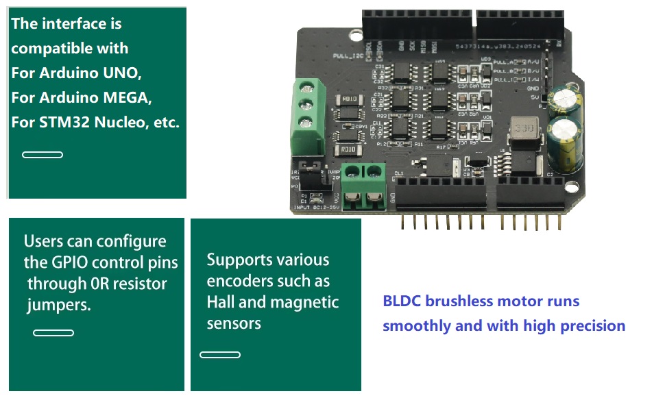 1PCS SimpleFOC Shield SimpleFOC BLDC Motor Controller for FOC BLDC ...
